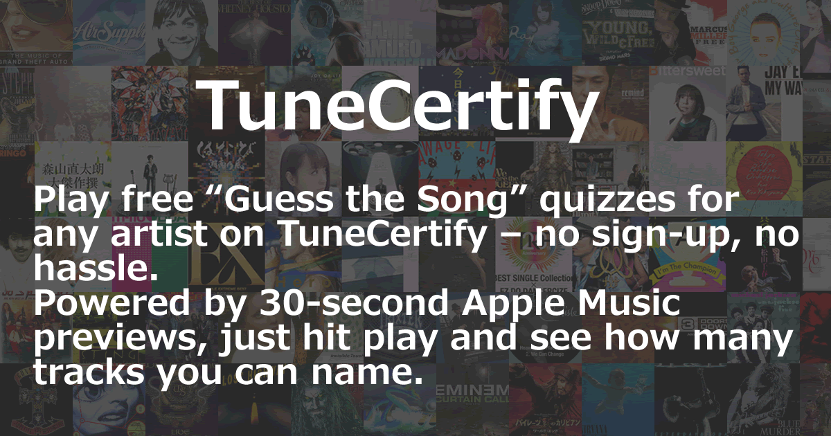 Guess the Song Quiz | TuneQuiz